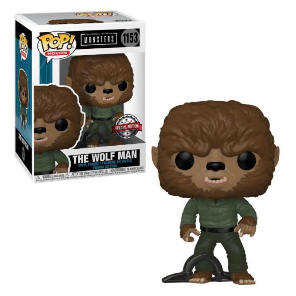 Funko Pop Wolfman 1153 Special Edition Exclusivo Universal Monsters ...