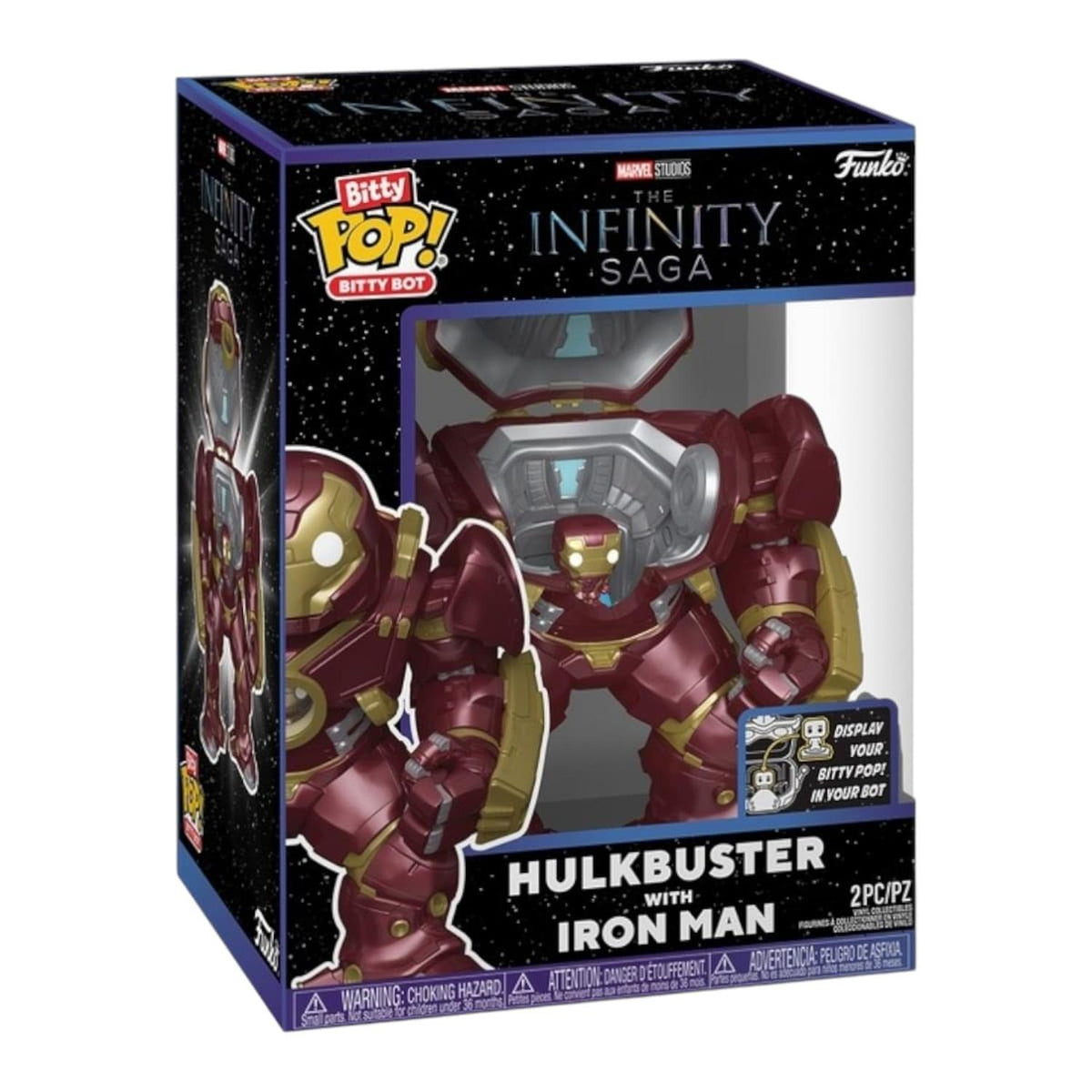 Funko Bitty Pop Bot Hulkbuster With Iron Man Avengers: Infinity War ...