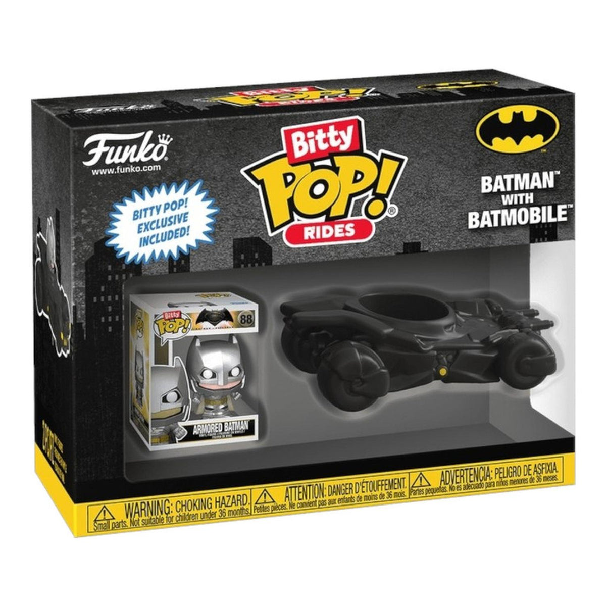 Funko Bitty Pop Rides! Batman With Batmobile Dc Comics – Limited Edition