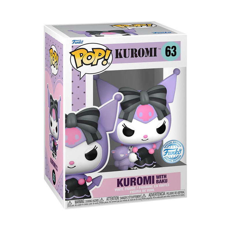 Funko Pop Kuromi With Baku 63 Hello Kitty By Sanrio – Limited Edition